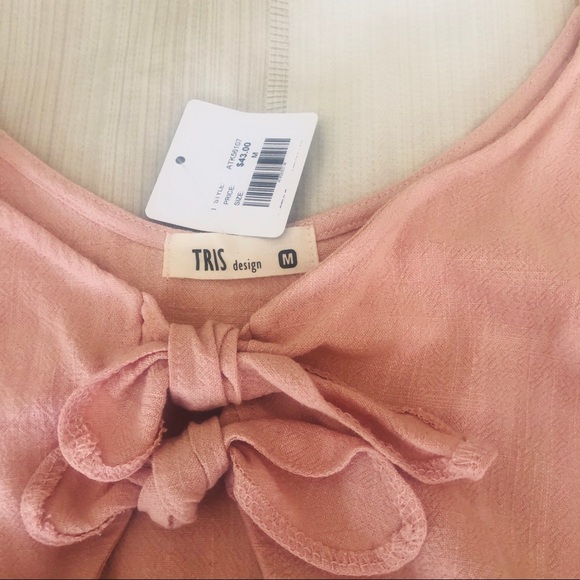 Tris Design | Tops | Nwt Tris Design Peach Top | Poshmark